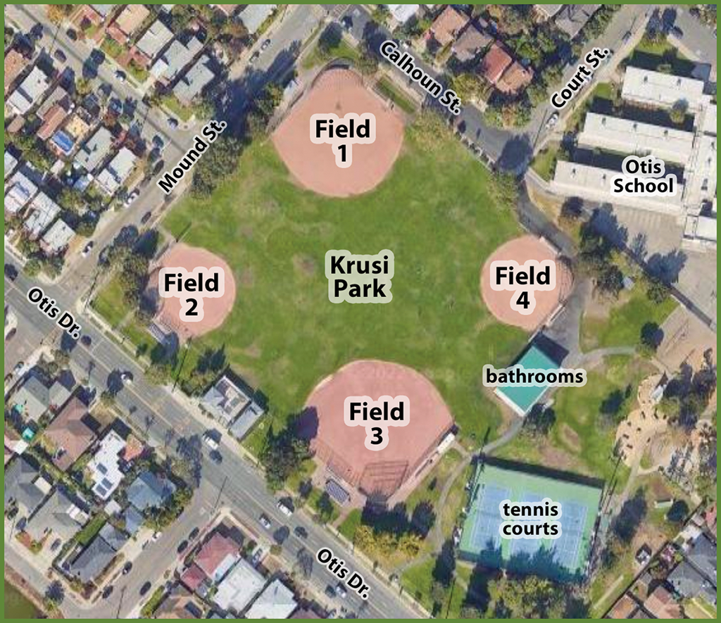 Field Location + Status – Alameda Girls Softball Association